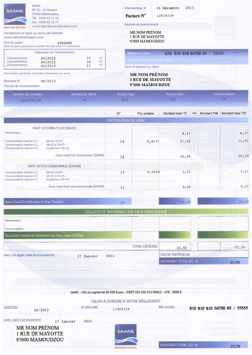 SMAE - Mahoraise des Eaux